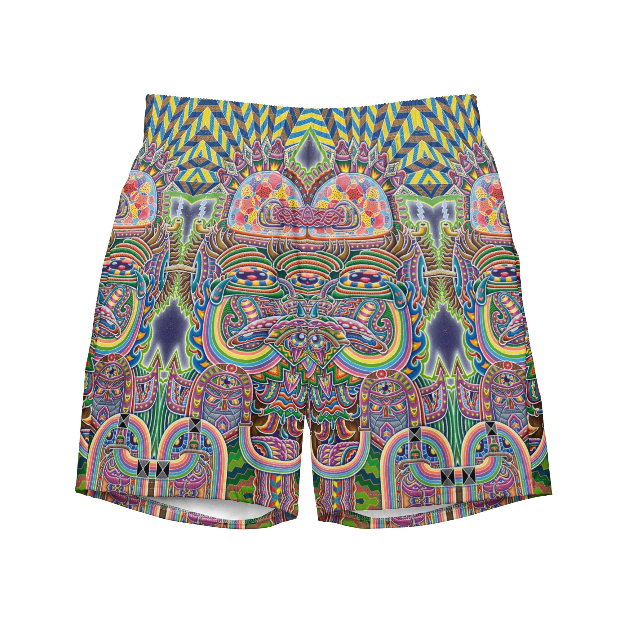 "Expanding Consciousness" Trippy Swim Trunks – Positive Creations